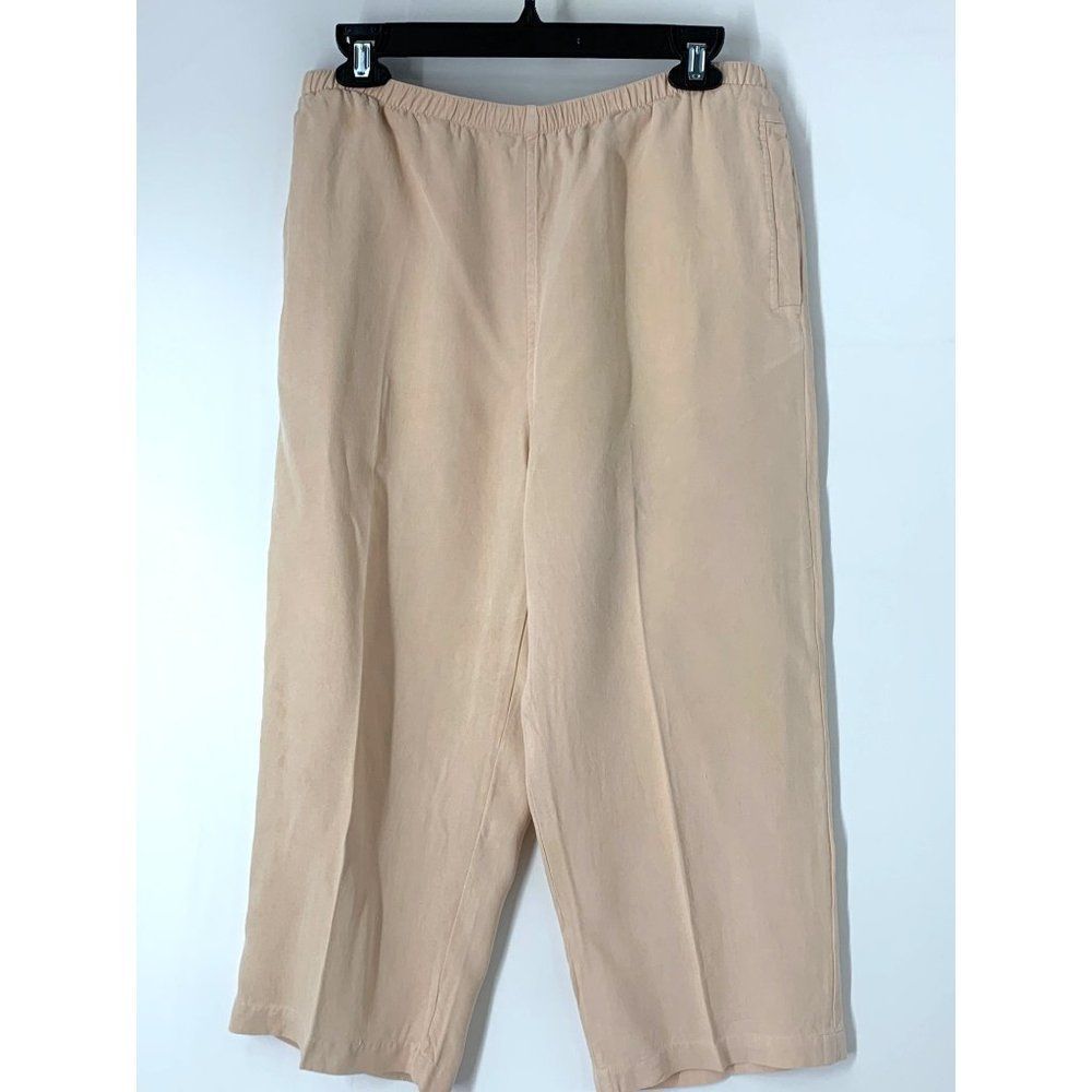 Women’s Vintage Pineapple Moon 100% Silk Size M Capri… - Gem